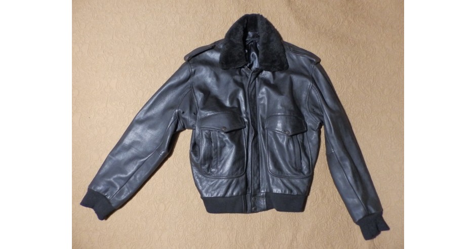 Geaca barbati, model Pilot/Aviator/Aviatie/piele naturala de bovina ...