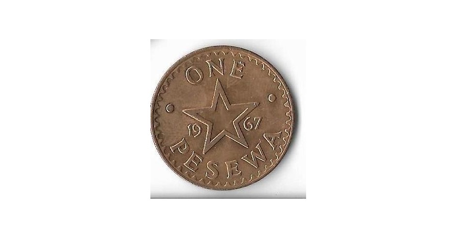 Moneda 1 pesewa 1967 - Ghana | arhiva Okazii.ro