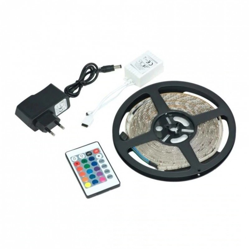 Banda Leduri 5m cu 300 LED-uri si telecomanda | arhiva Okazii.ro