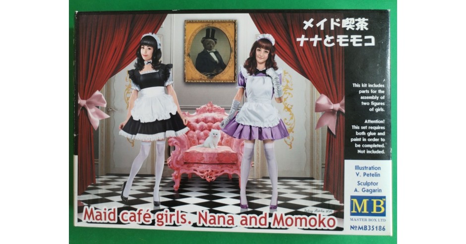 Kit MAID CAFÉ GIRLS. NANA AND MOMOKO Firma MASTER BOX MB Cod MB35186 ...