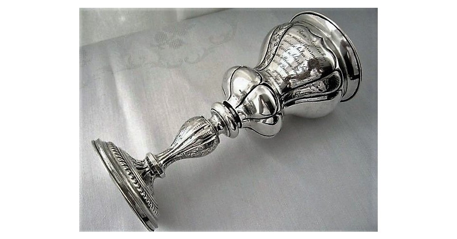 POCAL DEOSEBIT DIN ARGINT MASIV 13 LOT DIN JURUL ANILOR 1830 | arhiva ...