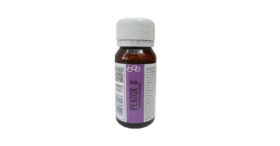 Solutie anti gandaci, muste, tantari, purici, capuse - Pertox 8 - 50 ml ...