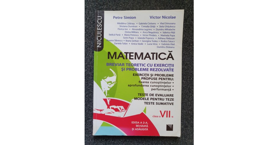 MATEMATICA CLASA A VII-A BREVIAR TEORETIC - Simion, Nicolae | arhiva ... MATEMATICA CLASA A VII-A BREVIAR TEORETIC - Simion, Nicolae | arhiva ...