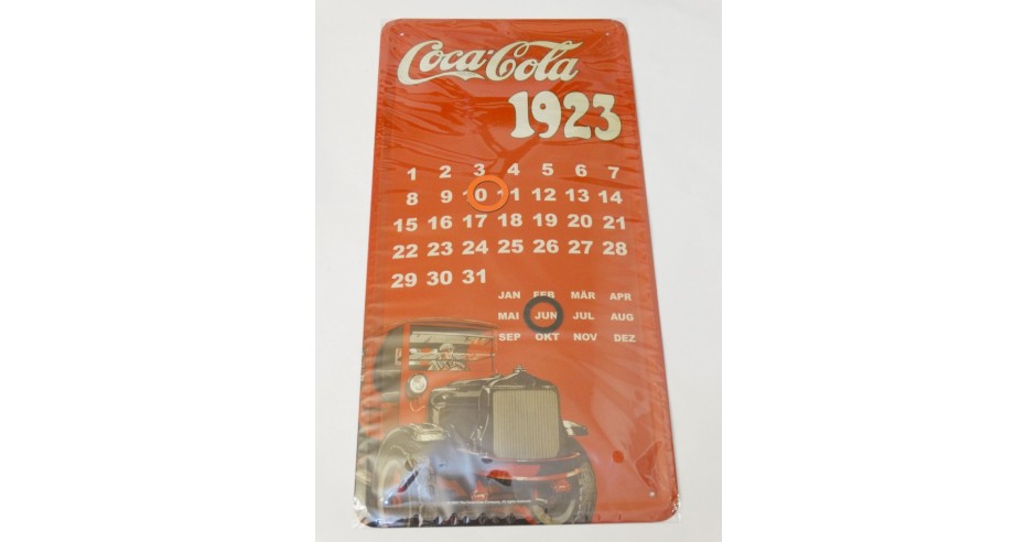 Calendar Coca Cola metal 20 x 40 cm reclama Coca Cola - nou - model 3 ...