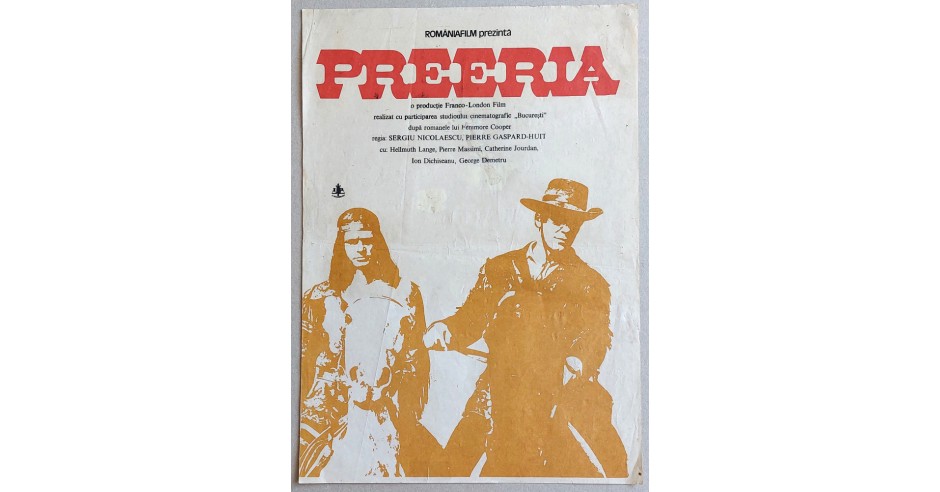 Preeria - afis film romanesc, coproductie Romaniafilm 1971, cinema ...