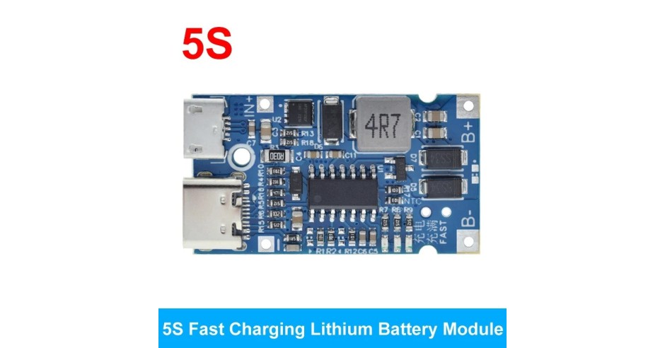 Modul incarcare si protectie 5 acumulatori litiu, BMS 5S - 18W | arhiva Okazii.ro