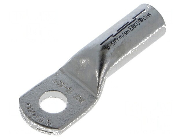Vârf inelar tubular M10 50mm² crimpat pentru cablu cositorit | Okazii.ro