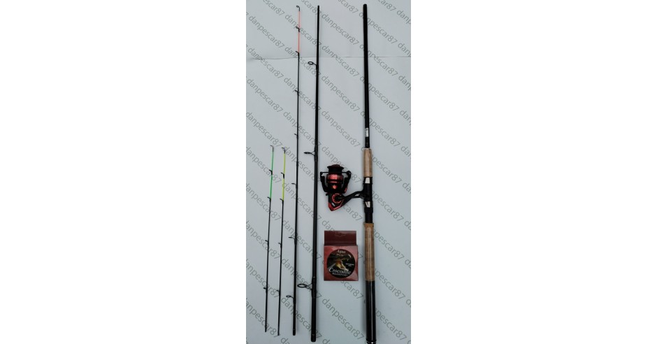 Set Feeder Baracuda Active Force 2.70m + Mulineta Top Feeder HS4000 + Fir 150m, Lanseta Carbon ...