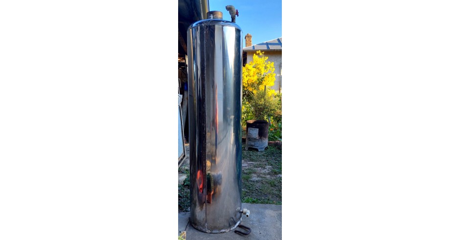 Vand Boiler din inox pentru apa calda, cu focar, 120 litri | arhiva ...