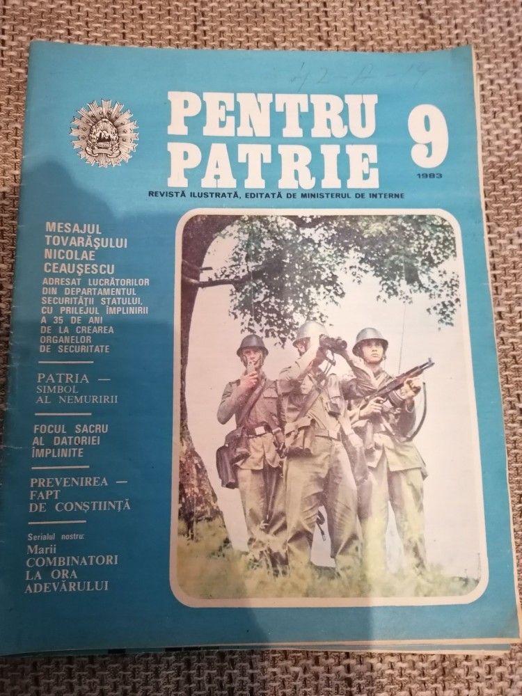 REVISTA PENTRU PATRIE - NR 9 - 1983 | arhiva Okazii.ro