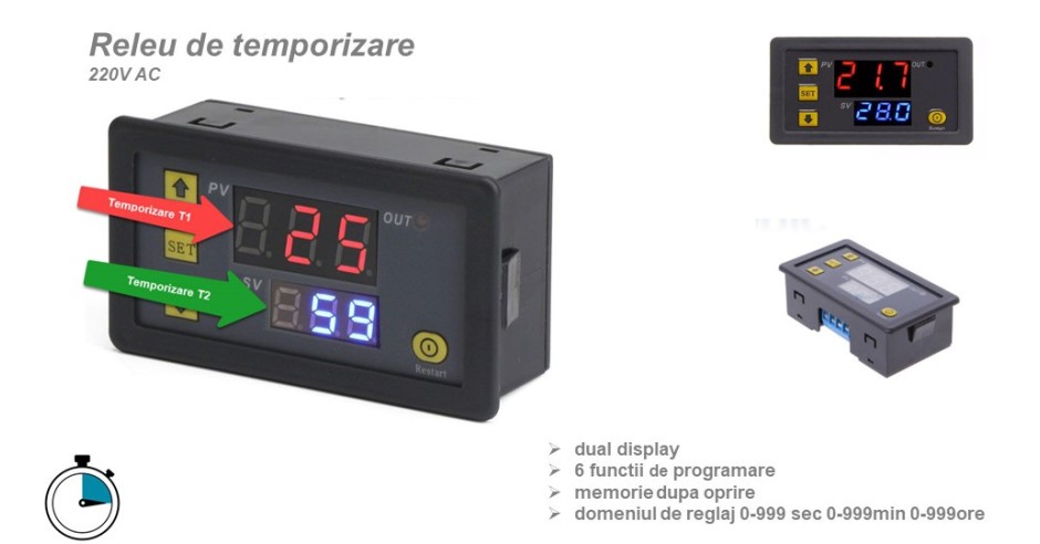 Releu de timp programabil ciclic centrala peleti snec 220v | arhiva ...