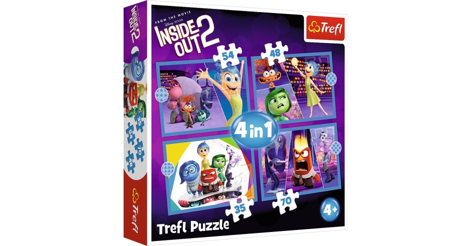 PUZZLE TREFL 4IN1 DISNEY INSIDE OUT 2 O LUME PLINA DE EMOTII ...