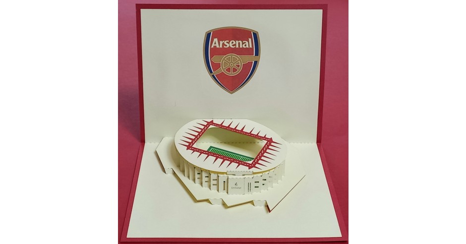 Carte Postala 3D Stadion Emirates Arsenal, 20x15cm, Plic Inclus, Fan ...