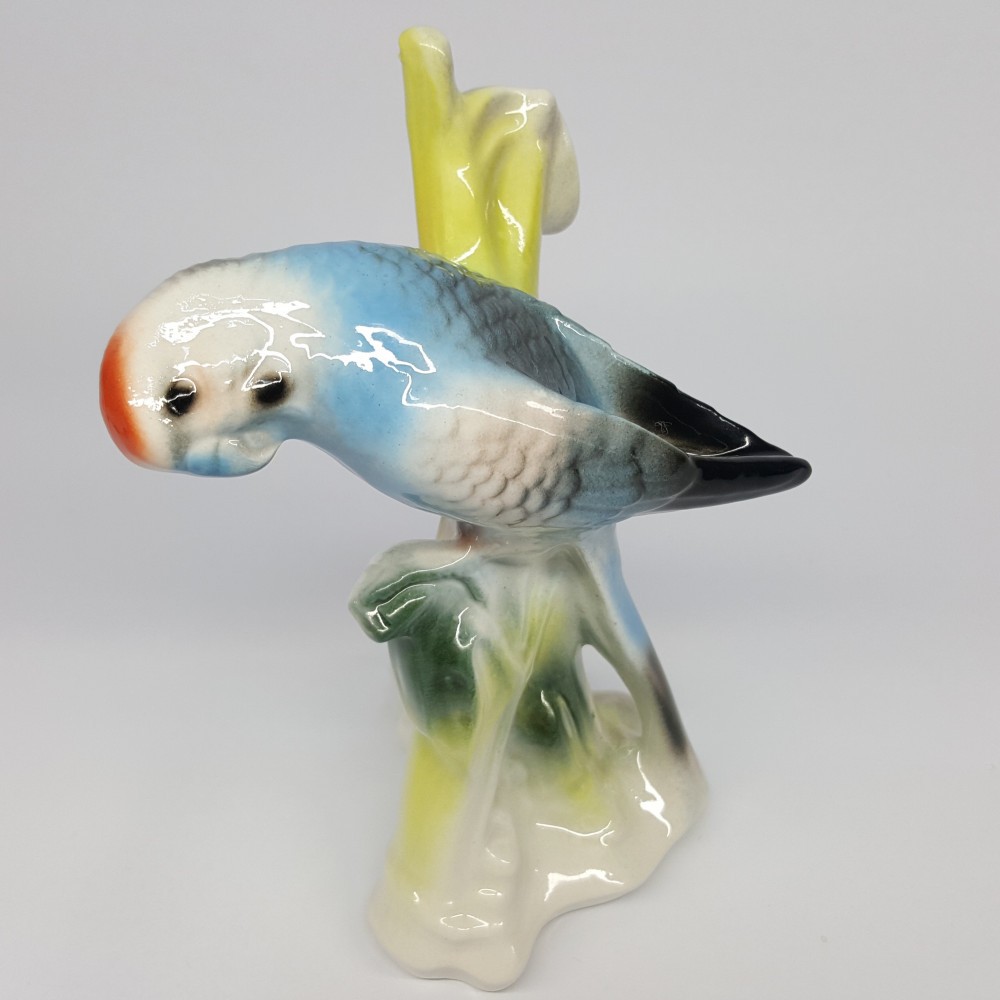 Papagal bibelou portelan romanesc vintage | arhiva Okazii.ro