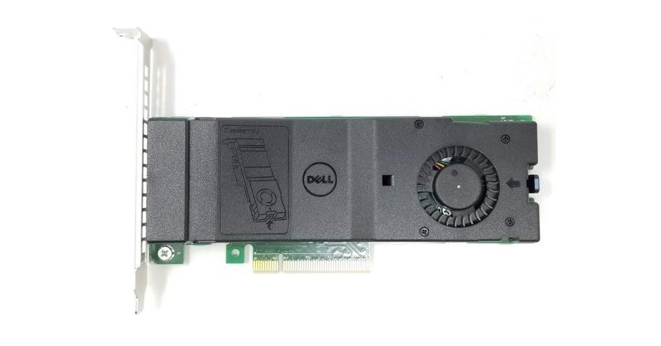 Adaptor Dual (2) Drive NVME M.2 PCIe SSD NGFF la PCIe x8 - Dell DPWC300 ...