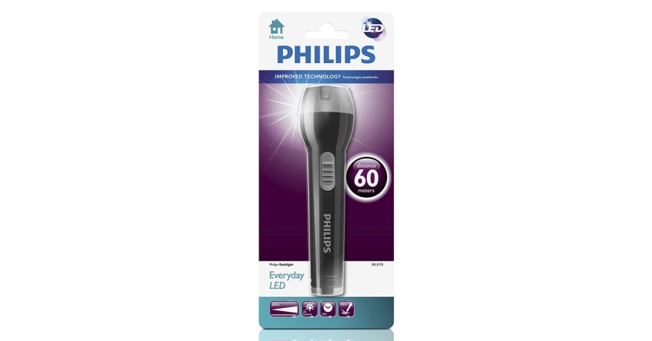 Lanterna LED Philips SFL3175, 22lm, Raza 60m, Autonomie 20h, Baterii ...