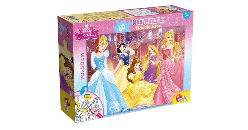 Puzzle de colorat maxi - Printese jucause (60 piese) | arhiva Okazii.ro