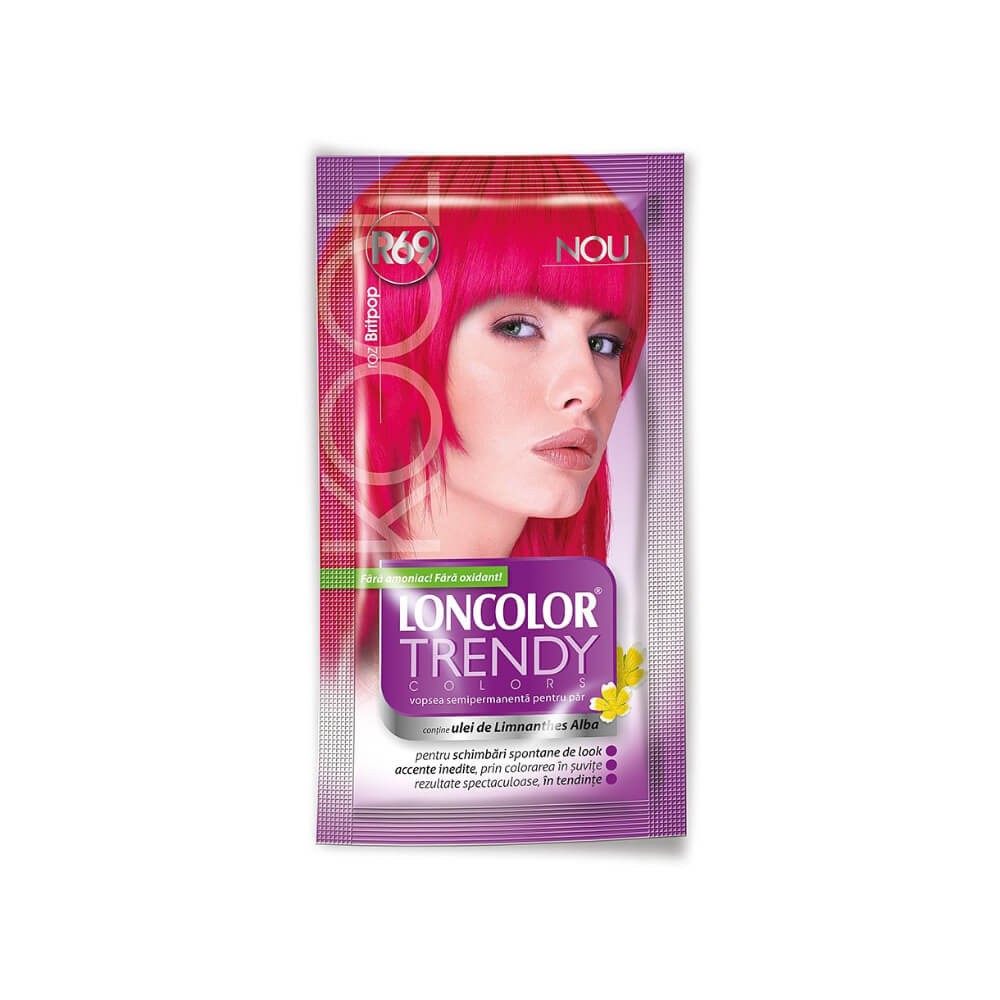 Vopsea Par Semipermanenta Loncolor Trendy Colors, Roz Britpop R69, 50 ...