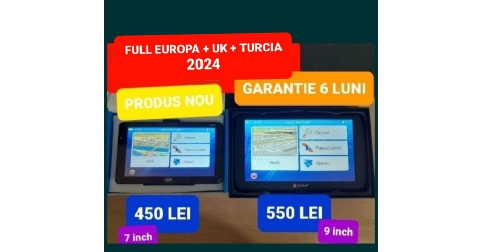 GPS Navigatie AUTO,GPS TIR GPS CAMION, GPS HARTI NAVI IGO PRIMO EUROPA ...