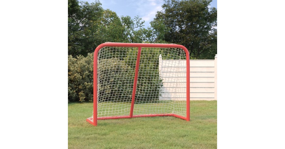 Poarta de hochei, rosu si alb, 183x71x122 cm, poliester | arhiva Okazii.ro