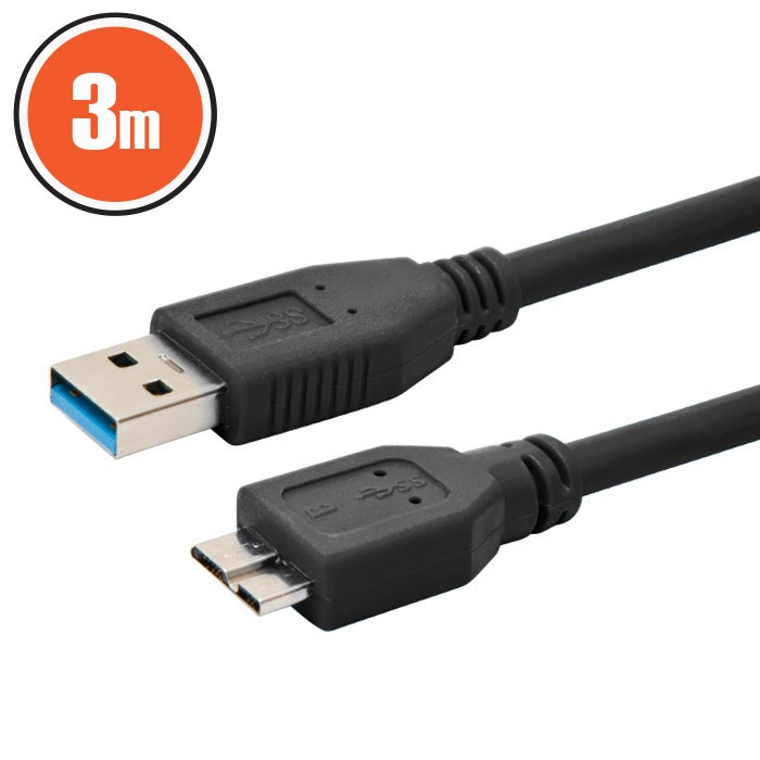 Cablu USB 3.0 tata A la tata B micro 3m, Oem | Okazii.ro