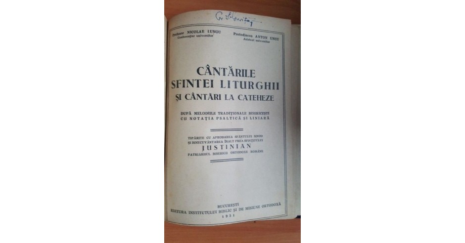 Cantarile Sfintei Liturghii si cantari la cateheze- Nicolae Lungu ...
