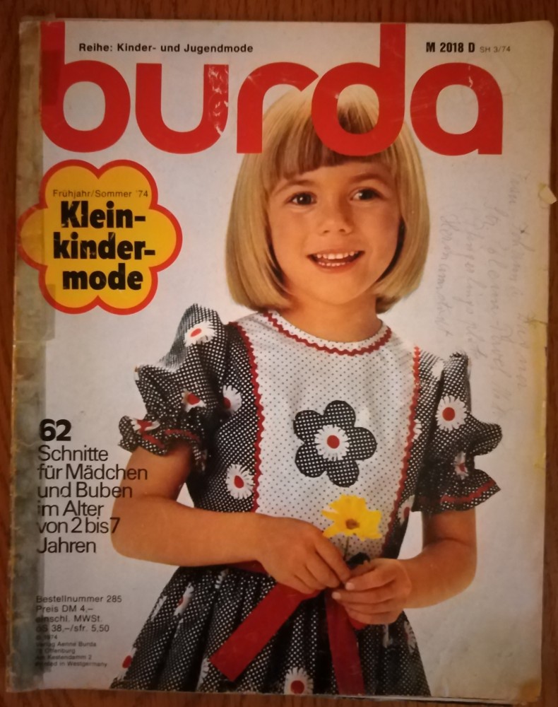 Burda Revista moda vintage cu tipare copii martie 1974 | Okazii.ro