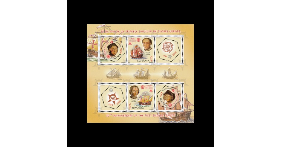 Timbre Romania 50 de ani de la primele emisiuni de timbre EUROPA-CEPT ...