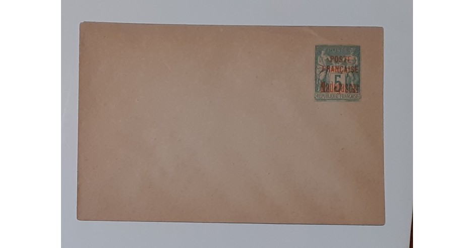 Plic Vechi Cu Timbru Fix Madagascar 1895, Necirculat- Rar (VEZI ...