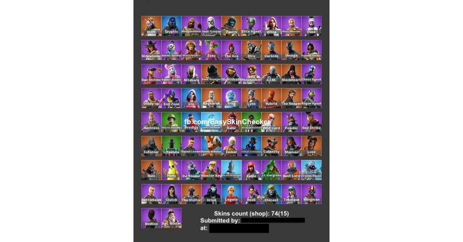 Vand cont de fortnite *74 skins* | arhiva Okazii.ro