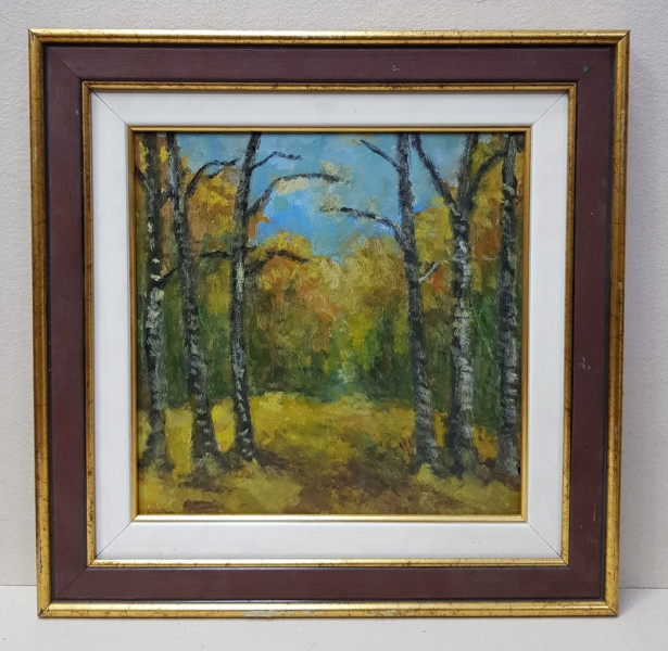 ARHITECT RADU MARIUS OCTAV - POIANA IN PADURE / VAS CU FLORI ROSII ...