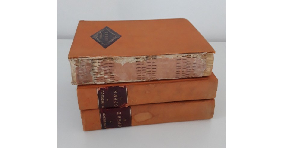 Carte veche M Eminescu Opere editia Ion Cretu trei volume | arhiva ...