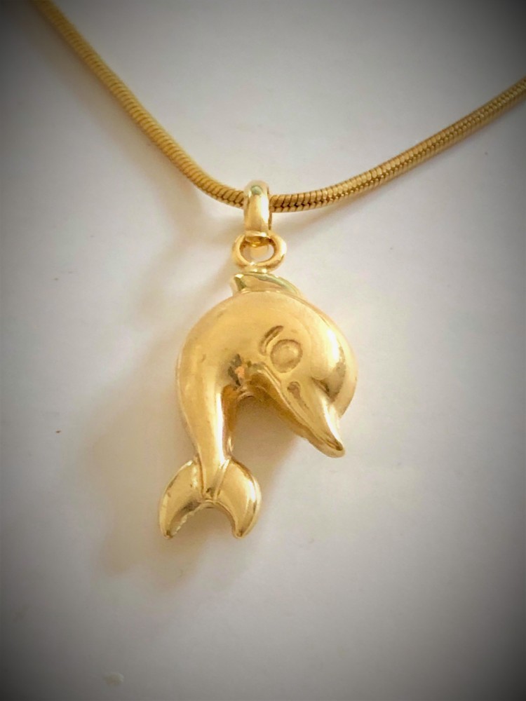 DELFIN PANDANTIV AUR 14 k UNISEX 1.77 gr 3 cm UNISEX | arhiva Okazii.ro