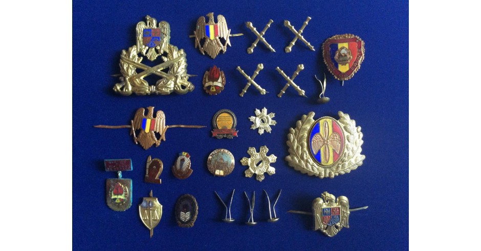 Insigne militare - Insigne Romania - Lot diferite insigne ?i efecte ...