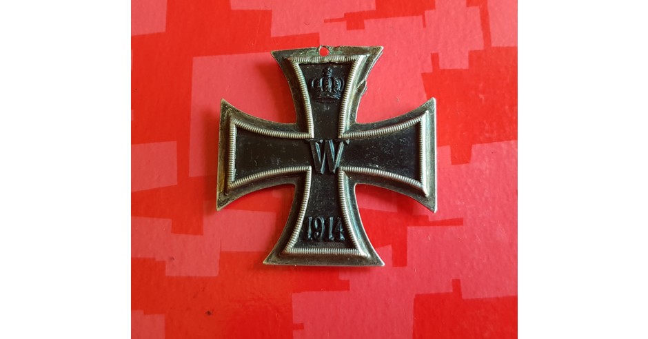 G282-WW1-CRUCEA DE FIER 1813-1914 original autentica cu defect la agatatoare. | Okazii.ro