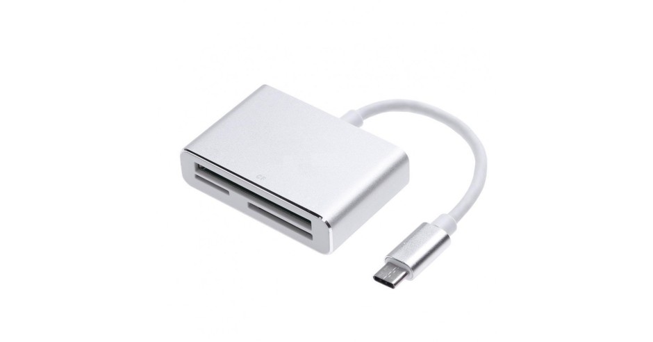 Cititor Carduri USB-C 3in1: MicroSD, SD, Compact Flash CF. Compatibil ...