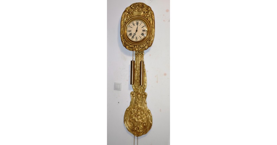 Ceas de perete cu pendula si 2 greutati model Comtoise | arhiva Okazii.ro