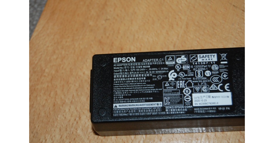 ALIMENTATOR IMPRIMANTA EPSON 24V 1.5A 36W model M235B mufa cu trei pini ...