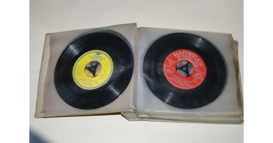Colectie 21 discuri vinil 7" - muzica clasica si pop - case discuri ...
