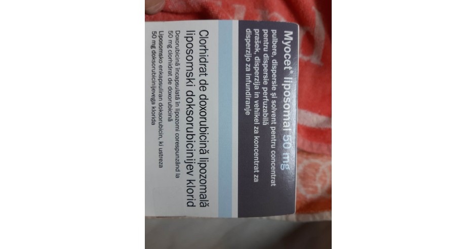 Medicament MYOCET pentru dispersie perfuzabila, con?ine substan?a ...