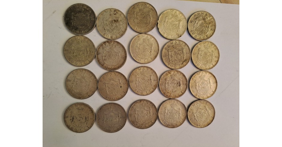 Vand colectie de 20 de monede din argint | arhiva Okazii.ro