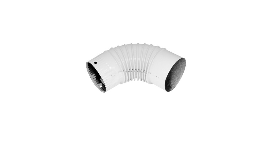Cot emailat pentru soba, 120mm, alb, YTGH-0906 | arhiva Okazii.ro