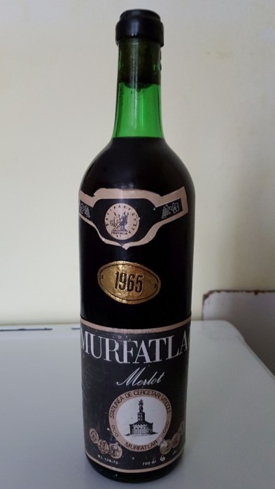 Sticla de vin Murfatlar Merlot 1965, 10 (zece) | Okazii.ro