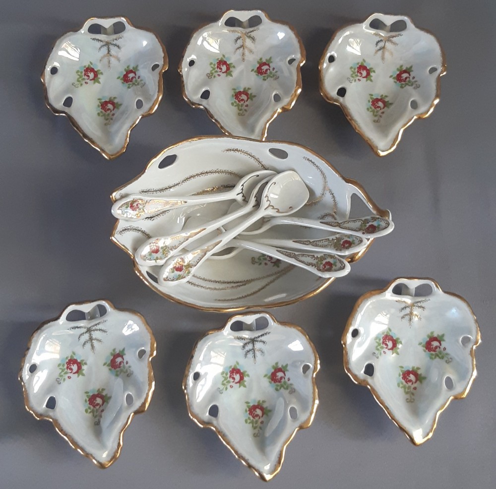 Superb serviciu portelan romanesc pentru dulceata, complet - Stipo ...