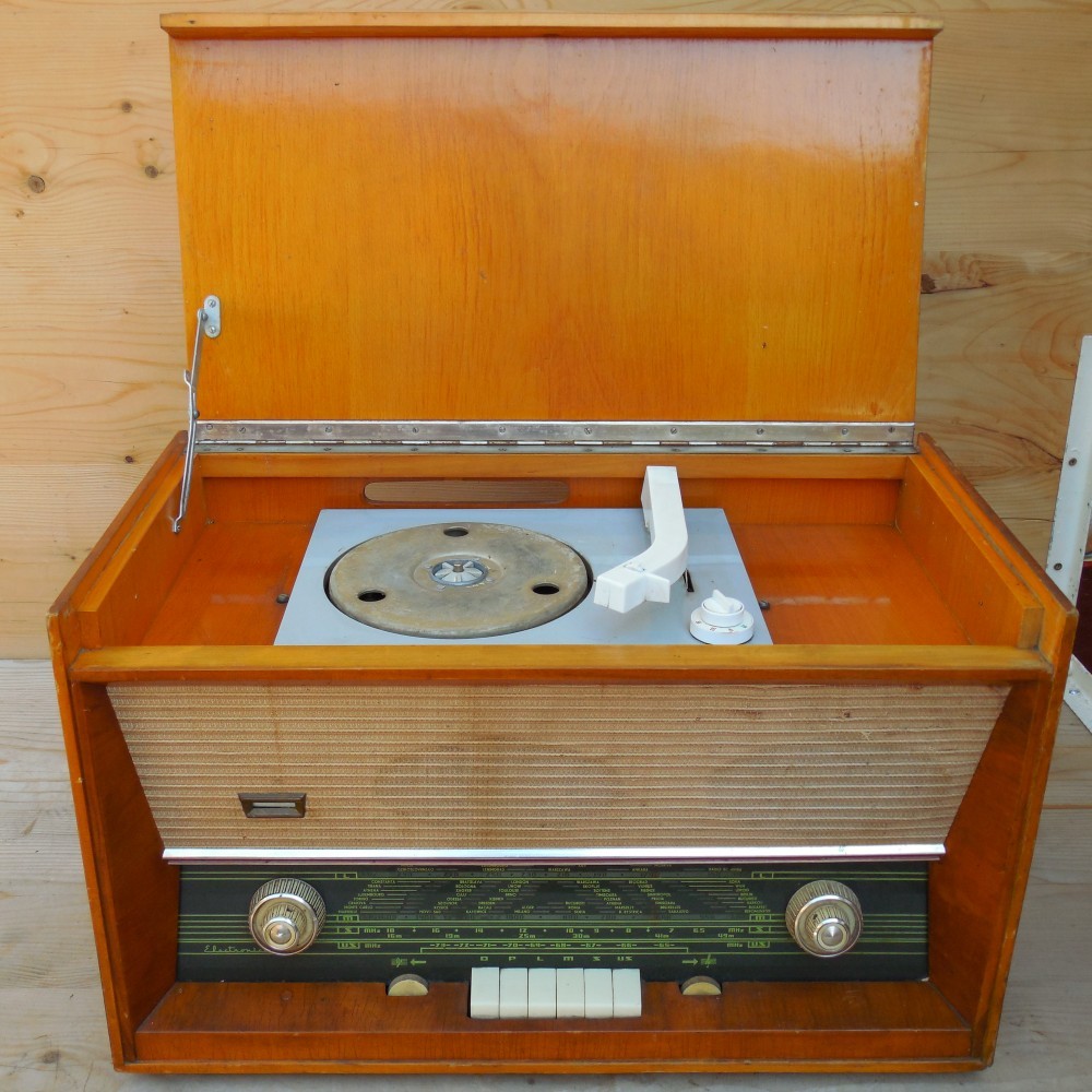 RADIO ROMANESC VINTAGE CU PICK-UP, PE LAMPI - MARCA ELECTRONICA ...