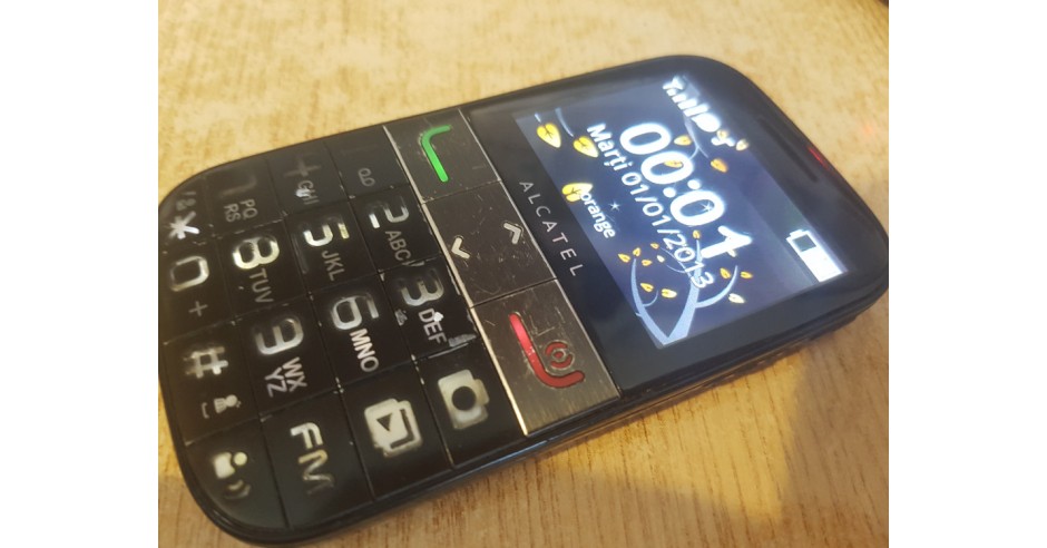 TELEFON SENIORI ALCATEL 2001X CODAT ORANGE CU DEFECTE.CITITI DESCRIEREA ...