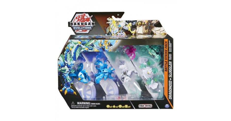 BAKUGAN S4 PACHET STARTER 4 PIESE DRAGONOID, SLUGGER, NILLIOUS SI ...