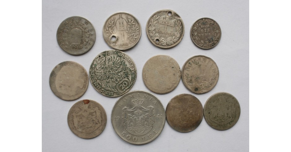 LOT 12 MONEDE ARGINT . 63,36 GRAME . PRET ARGINT IN CRESTERE . | Okazii.ro