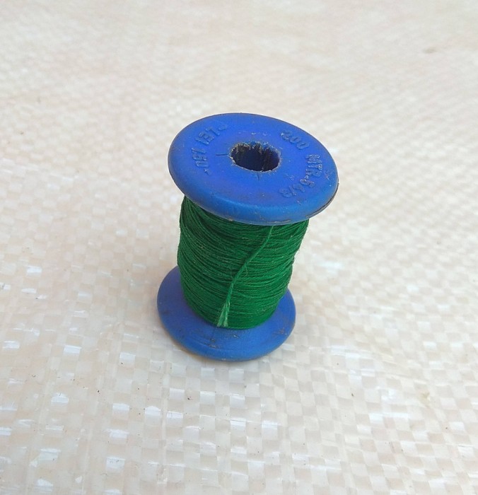 Bobina ata mosor Firul Rosu Talmaciu vechi de colectie comunism Romania ...