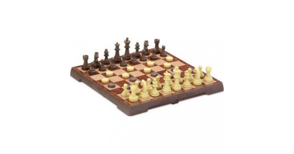 Tabla de sah si dame Magnetic Cayro 24x24cm | arhiva Okazii.ro